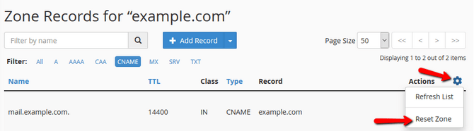 Edit DNS Files • cPanel Zone Editor Tutorial - FastComet