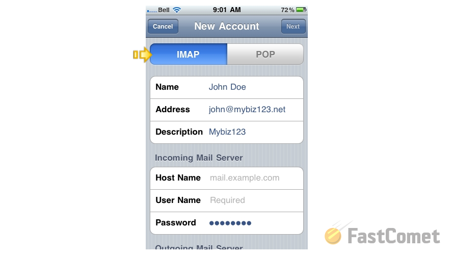 Mail Guide: iPhone IMAP Configuration - FastComet